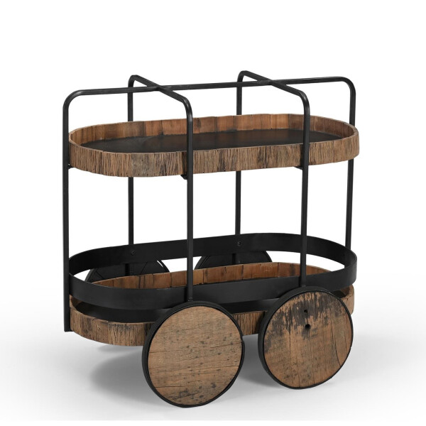 Barwagen Design Holz BELLAGIO » schwarz klein | baario®