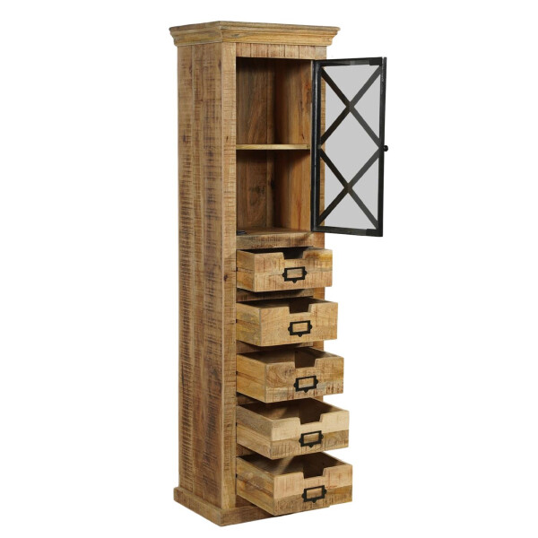 Schrank schmal 50cm SELCE » massiv Bad Flur | baario®