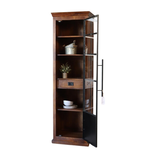 Schrank Industrial IVETTE schmal 60cm breit » massiv | baario®